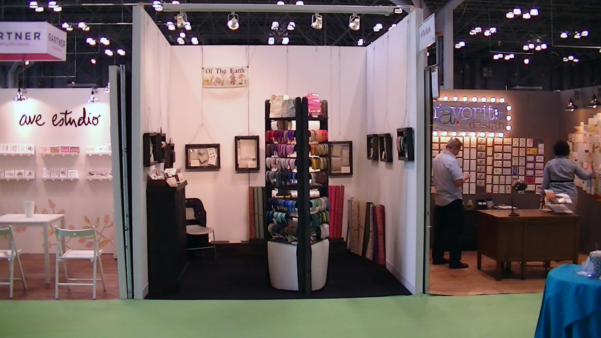 NSS booth display for Of The Earth – paper and ribbon – custompaper.com ...