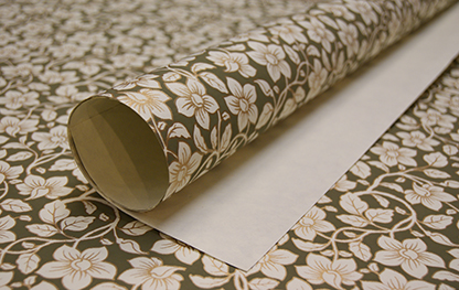 Tree Free Handmade Papers - Made in India SHP1194 Green and Gold Floral ...
