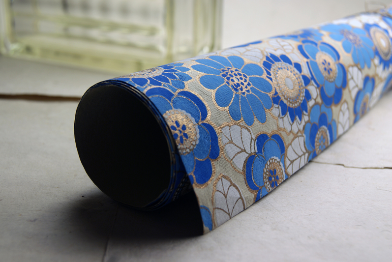 Tree Free Handmade Papers - Made in India Tan with Blue and Gold ...
